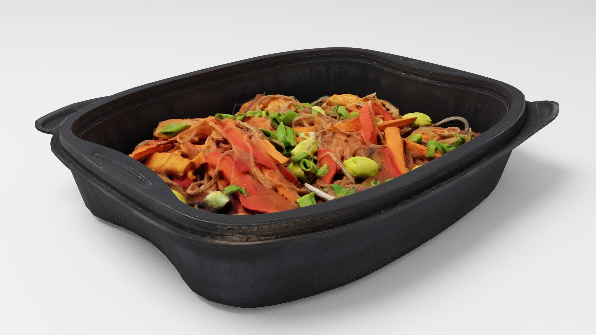 Lunch Box With Fried Noodles Chicken Vegetables 3D Model - TurboSquid ...