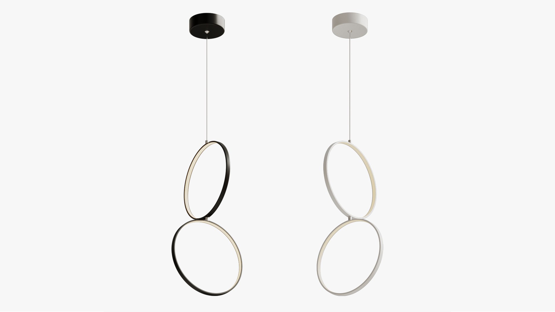 Trio Rondo Pendant Lamp 3D Model - TurboSquid 2081306