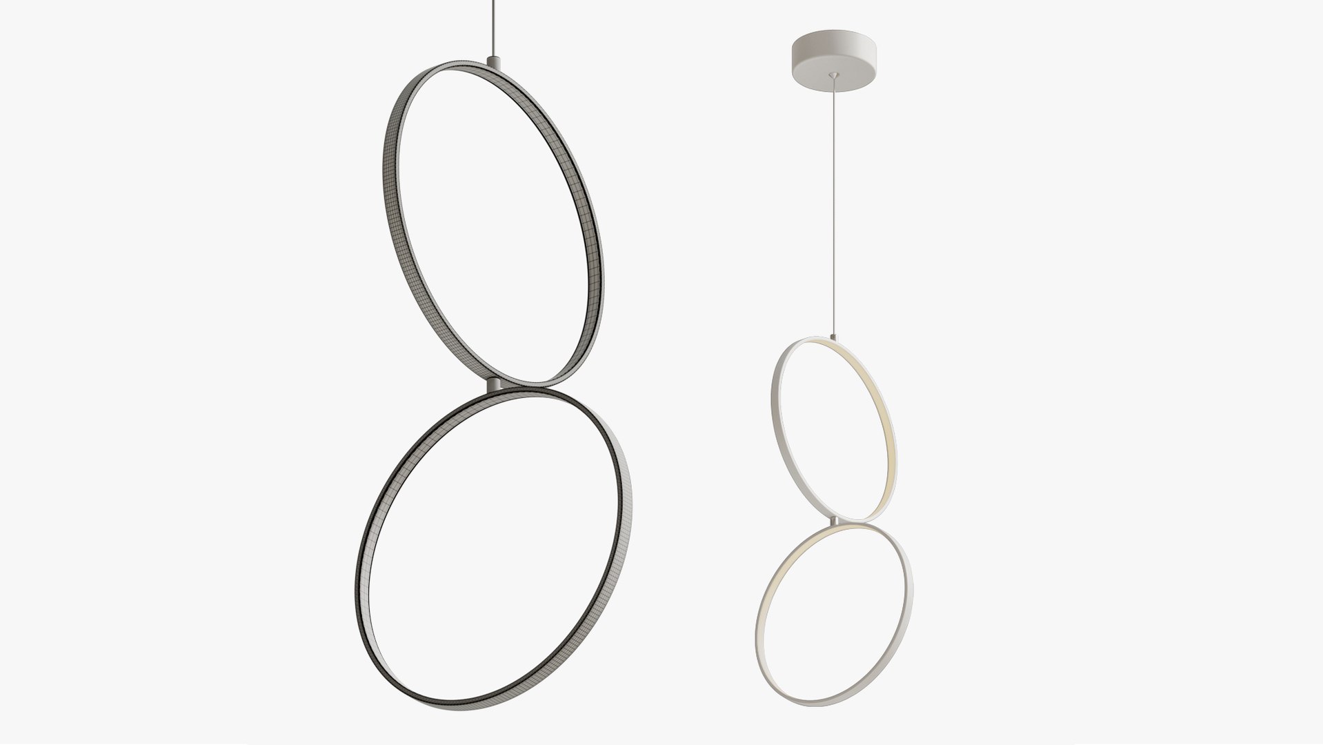 Trio Rondo Pendant Lamp 3D Model - TurboSquid 2081306