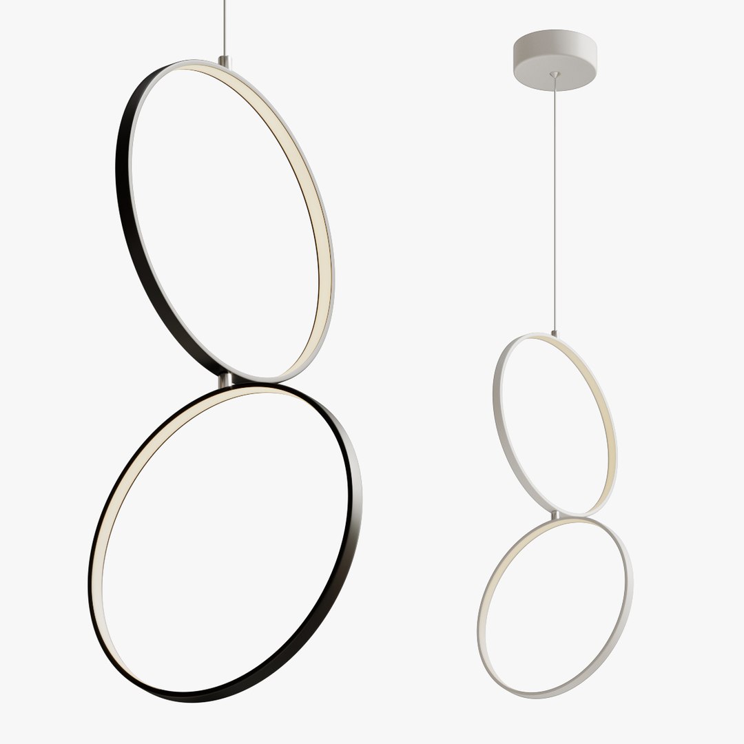 Trio Rondo pendant lamp 3D model - TurboSquid 2081306