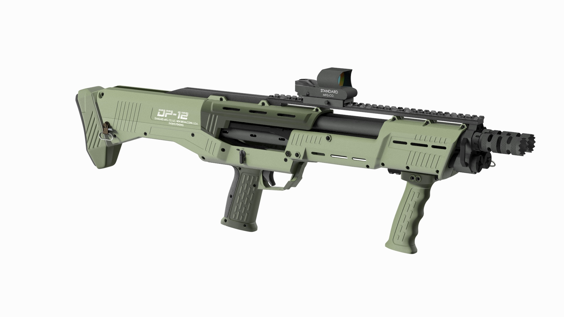 MFG 12 Green Gauge Pump Rigged For Cinema 4D 3D Model - TurboSquid 2081394