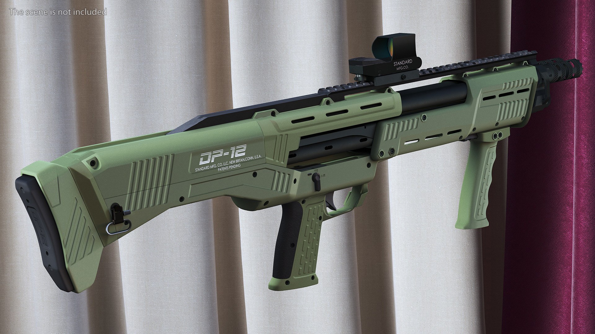 MFG 12 Green Gauge Pump Rigged For Cinema 4D 3D Model - TurboSquid 2081394