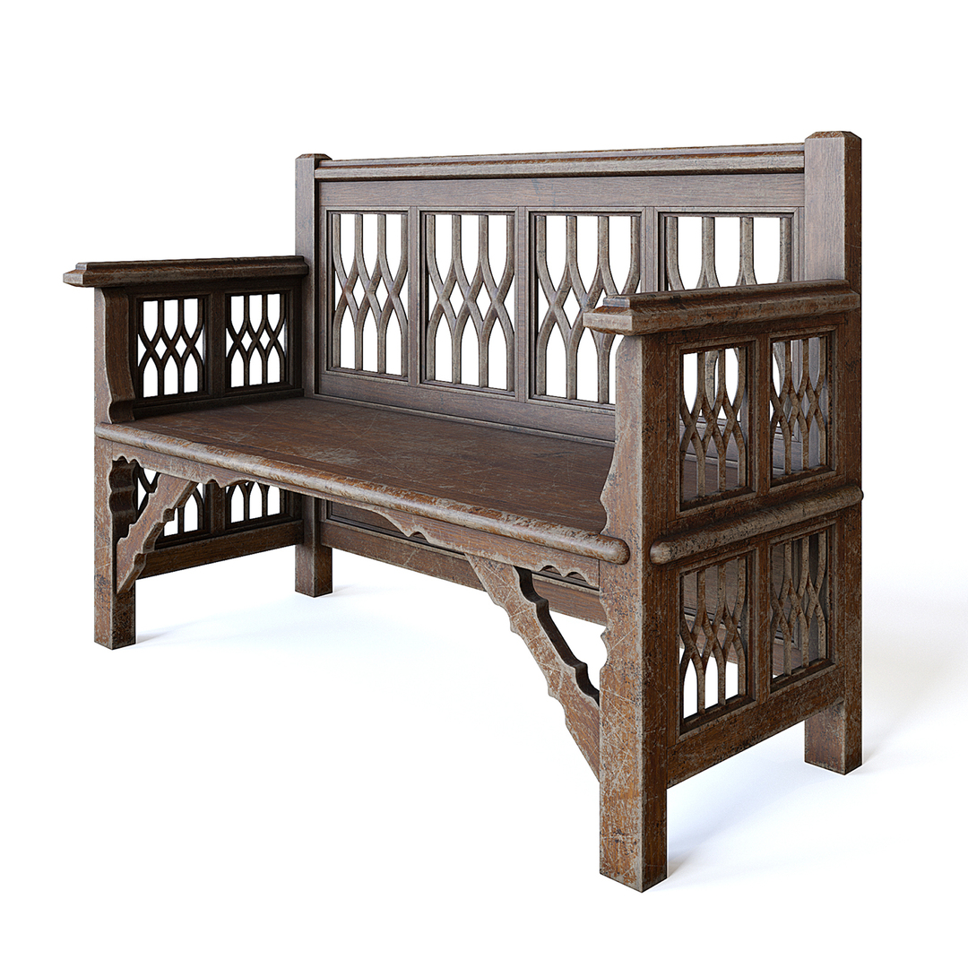 modelo 3d Banco medieval - TurboSquid 2178736