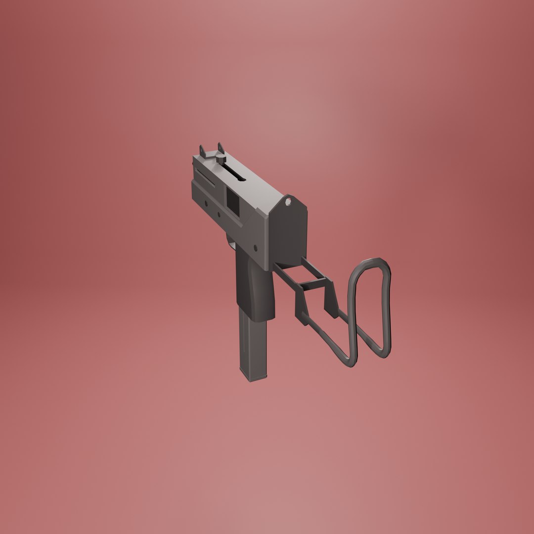 3D Low Poly Ingram Mac 10 Model - TurboSquid 2304440