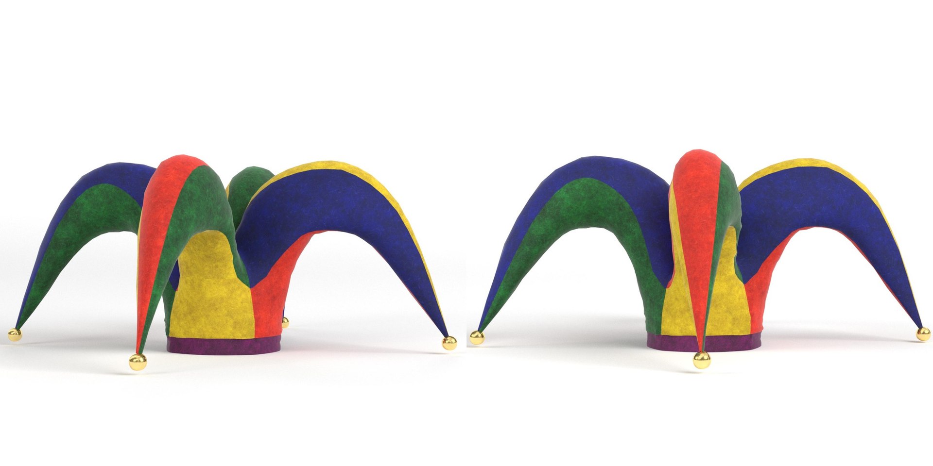 Jester Hat 1 3D Model - TurboSquid 1898057