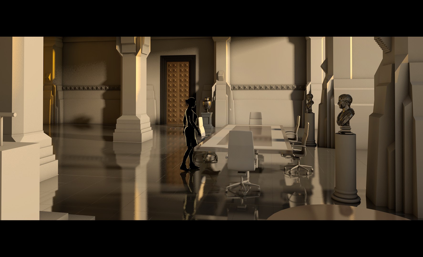 3D Blade Runner 1982 - Tyrell Building Office Interior Model - TurboSquid 2156085