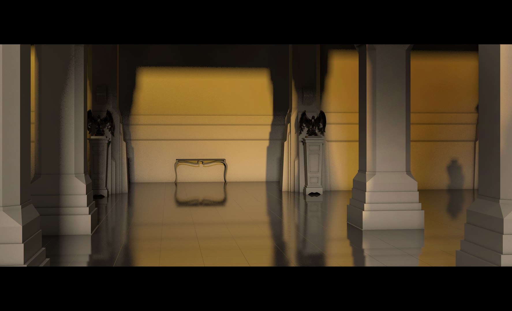 3D Blade Runner 1982 - Tyrell Building Office Interior Model ...