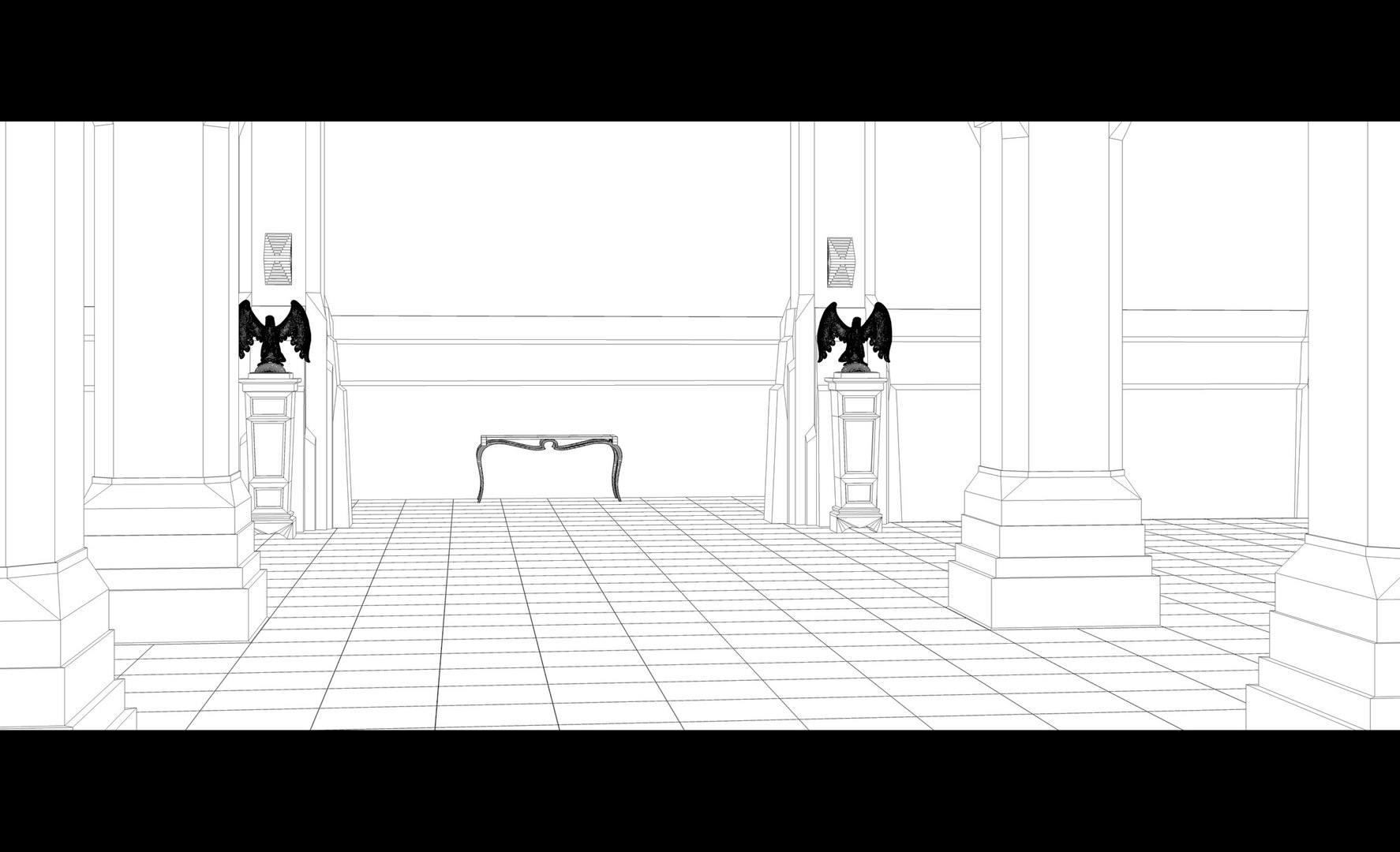 3D Blade Runner 1982 - Tyrell Building Office Interior Model ...