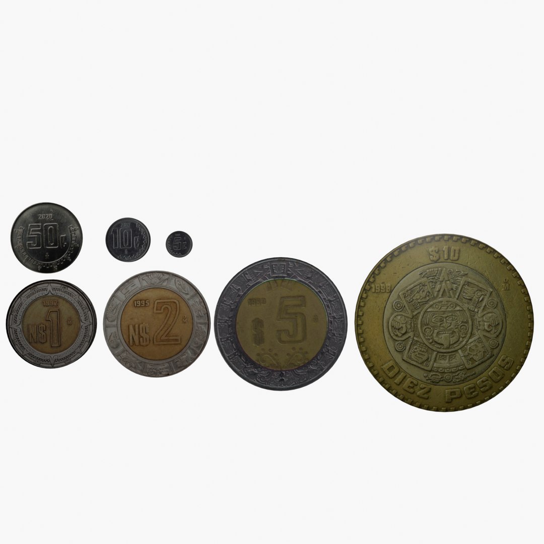 Mexican Coins 3D Model - TurboSquid 2381461