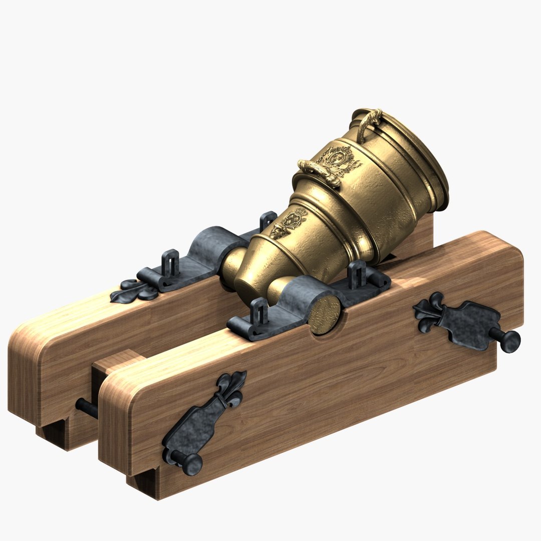 3D 8 inch French mortar XVIII - TurboSquid 2085310