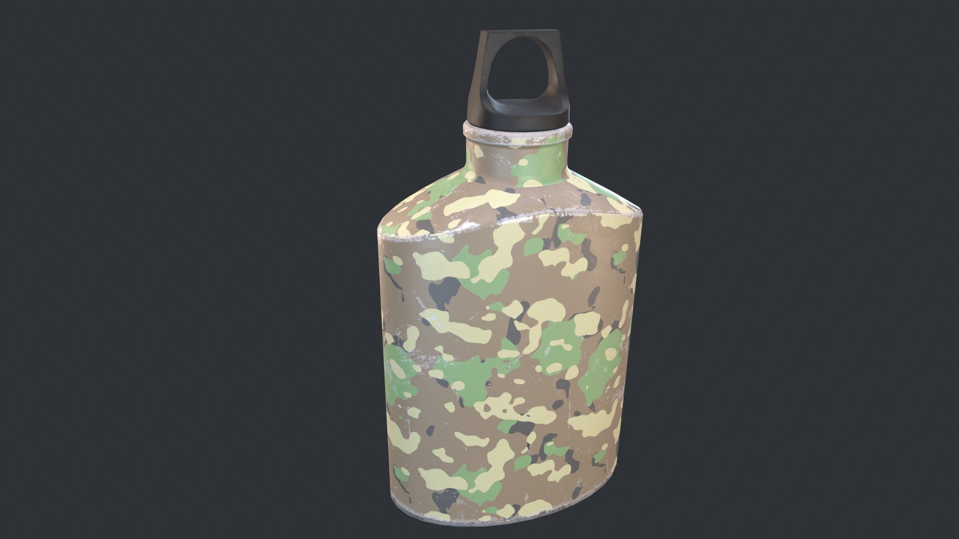 3D Flask Canister Camo Scraped Model - TurboSquid 2327815