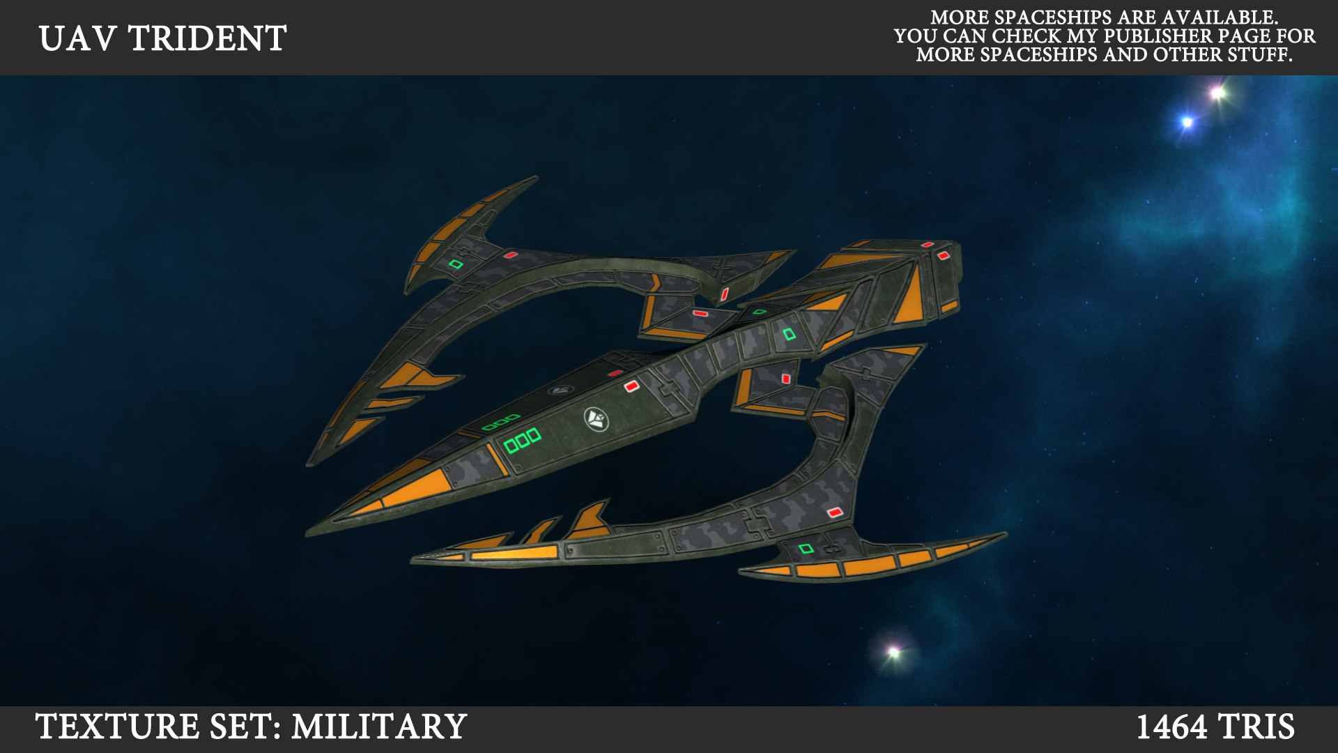 Uav Trident Obj Free