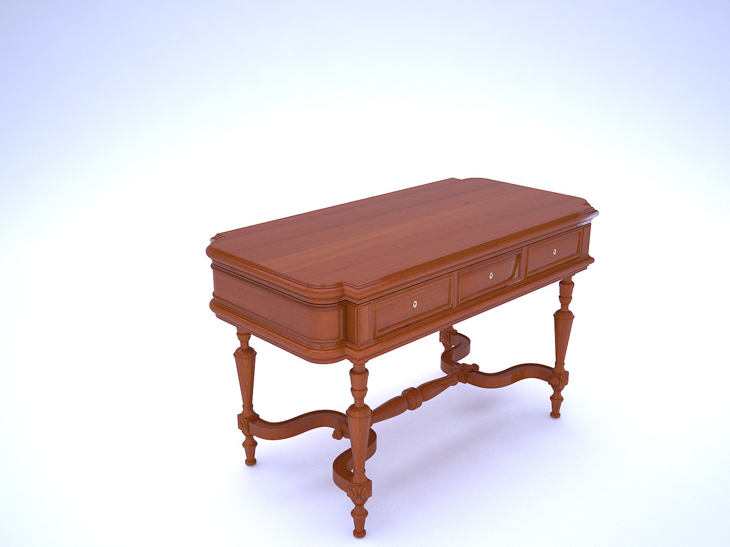 3d Antique Desk Model