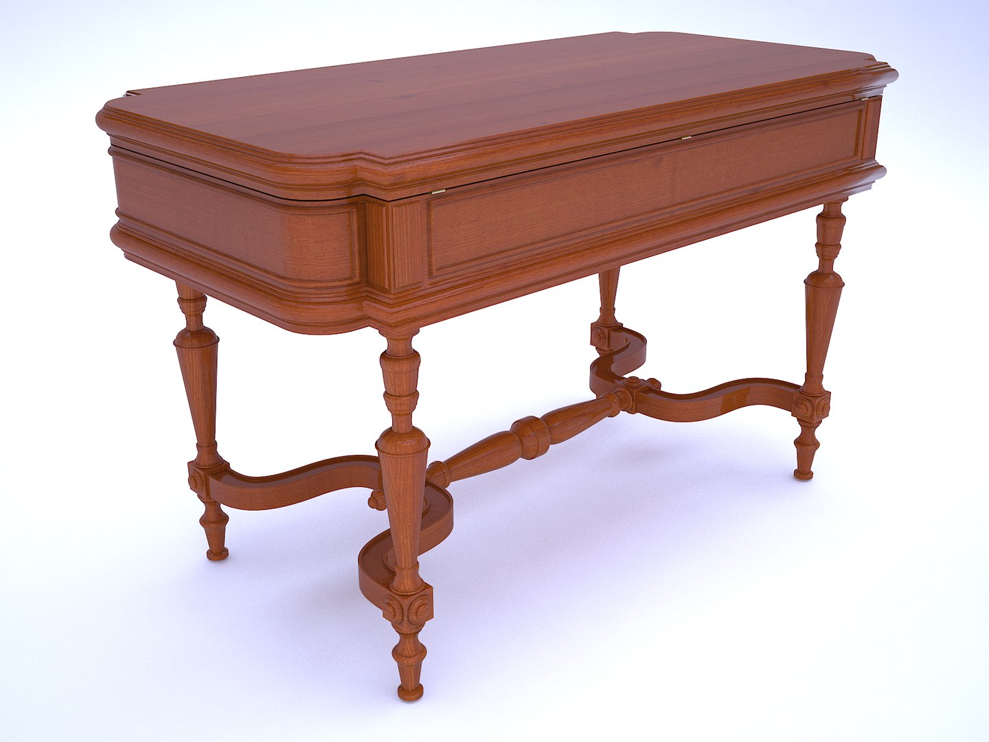 3d Antique Desk Model