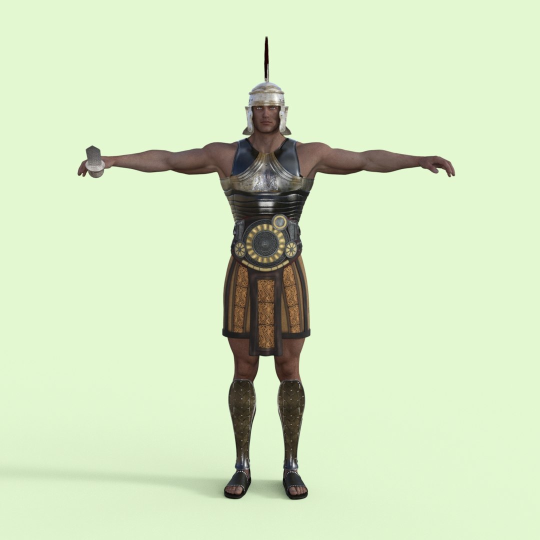 Gladiator Rigged model - TurboSquid 2093645