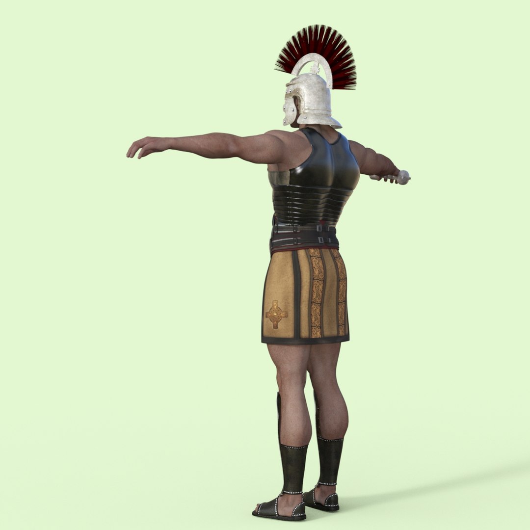 Gladiator Rigged Model - TurboSquid 2093645