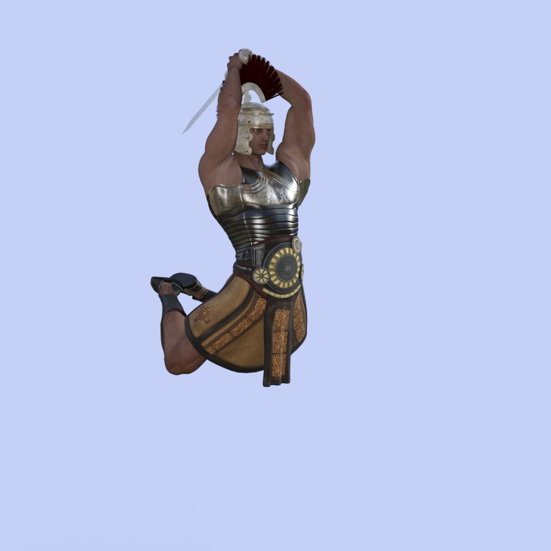 Gladiator Rigged Model - TurboSquid 2093645