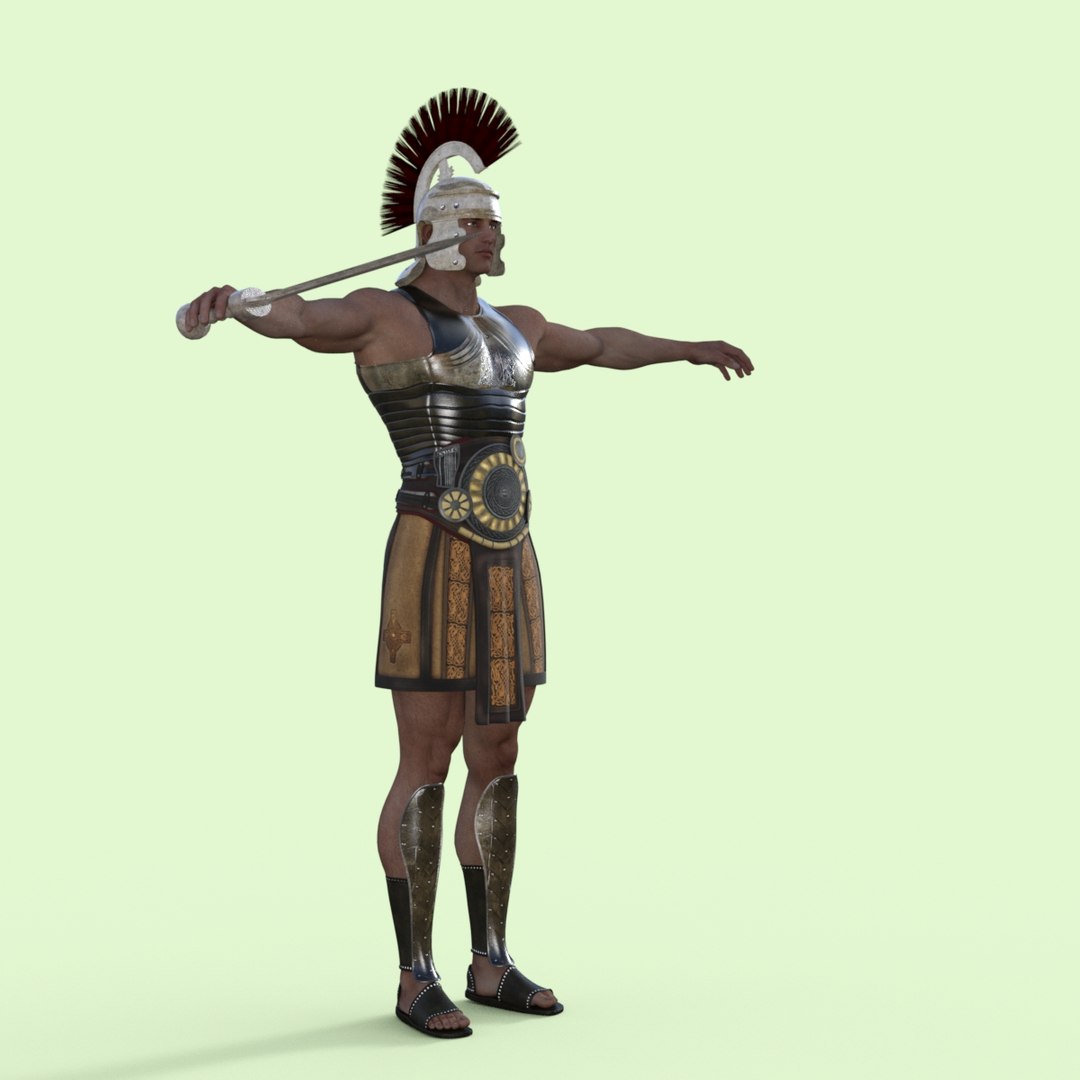 Gladiator Rigged Model - TurboSquid 2093645