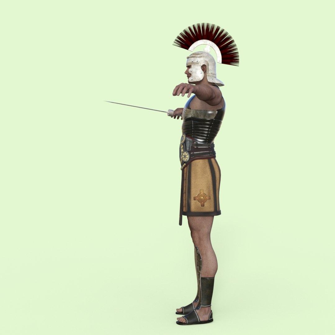 Gladiator Rigged Model - TurboSquid 2093645