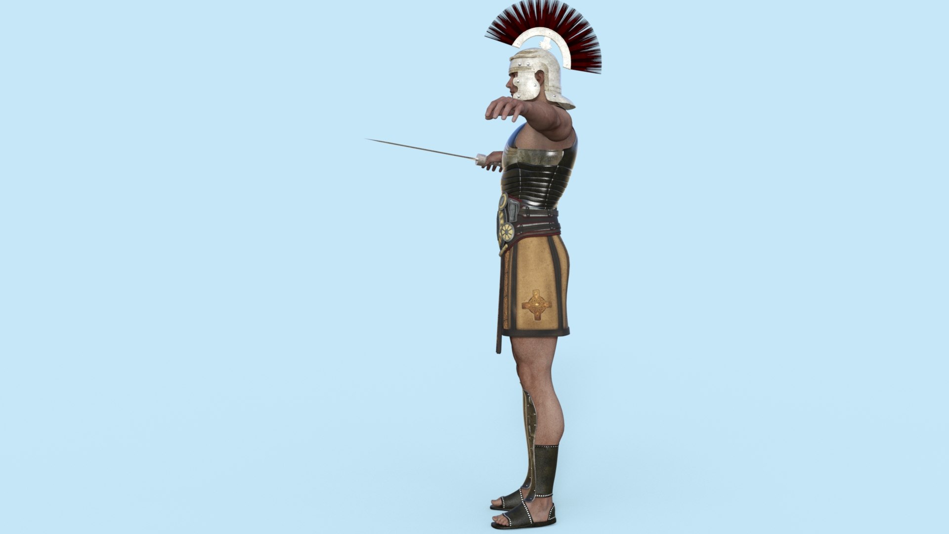 Gladiator Rigged Model - TurboSquid 2093645