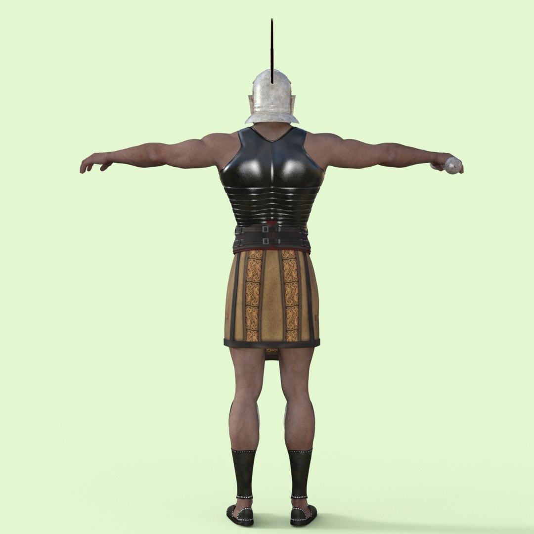 Gladiator Rigged Model - TurboSquid 2093645