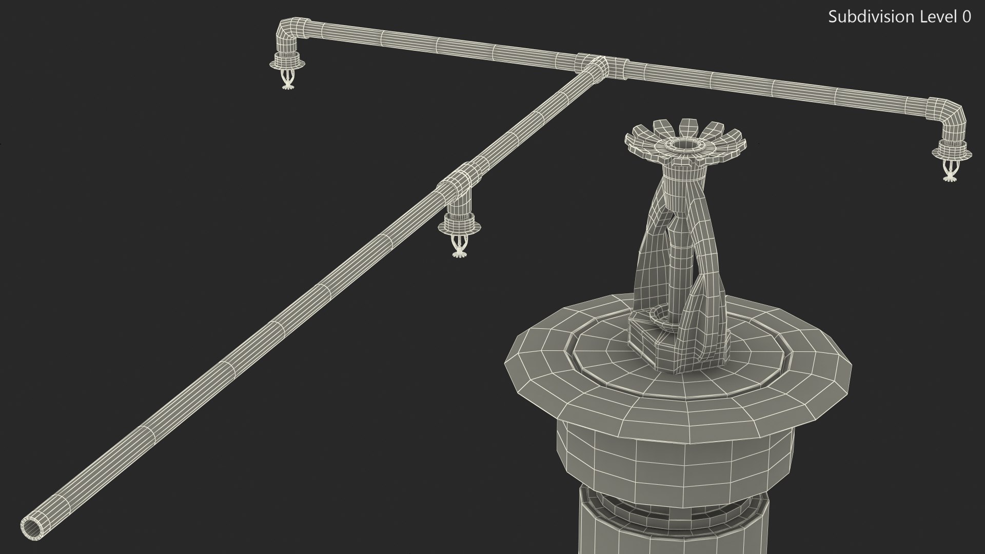 Fire Sprinkler System model - TurboSquid 1724439
