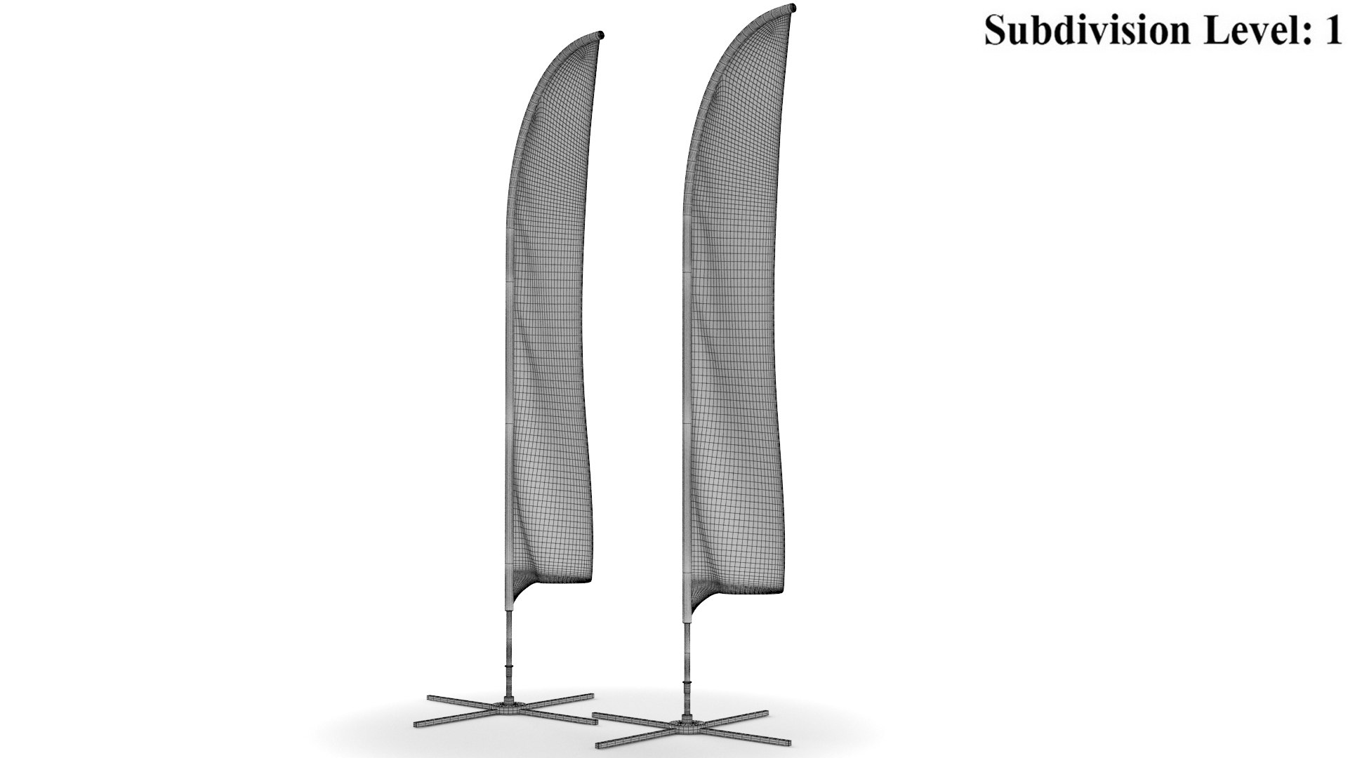 Flag banner 3D model - TurboSquid 1711752