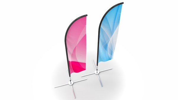 Flag banner 3D model - TurboSquid 1711752
