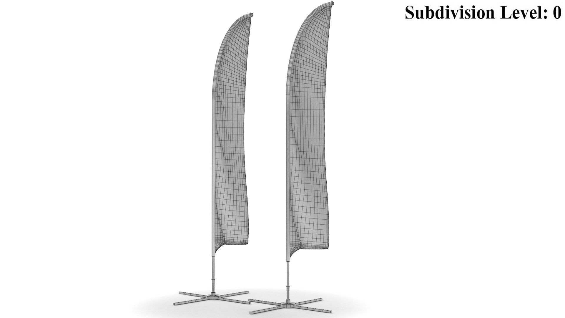 Flag banner 3D model - TurboSquid 1711752