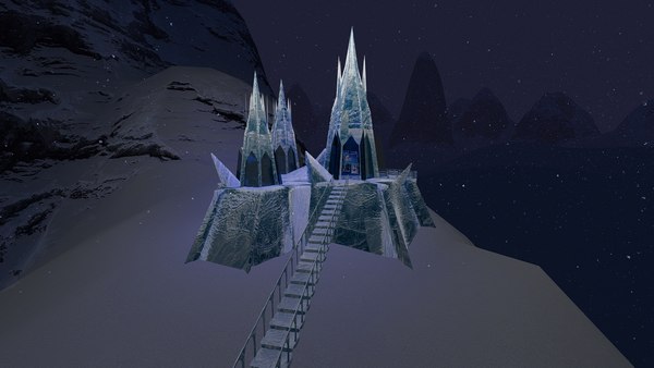 3D ICE CASTLE model - TurboSquid 1934333