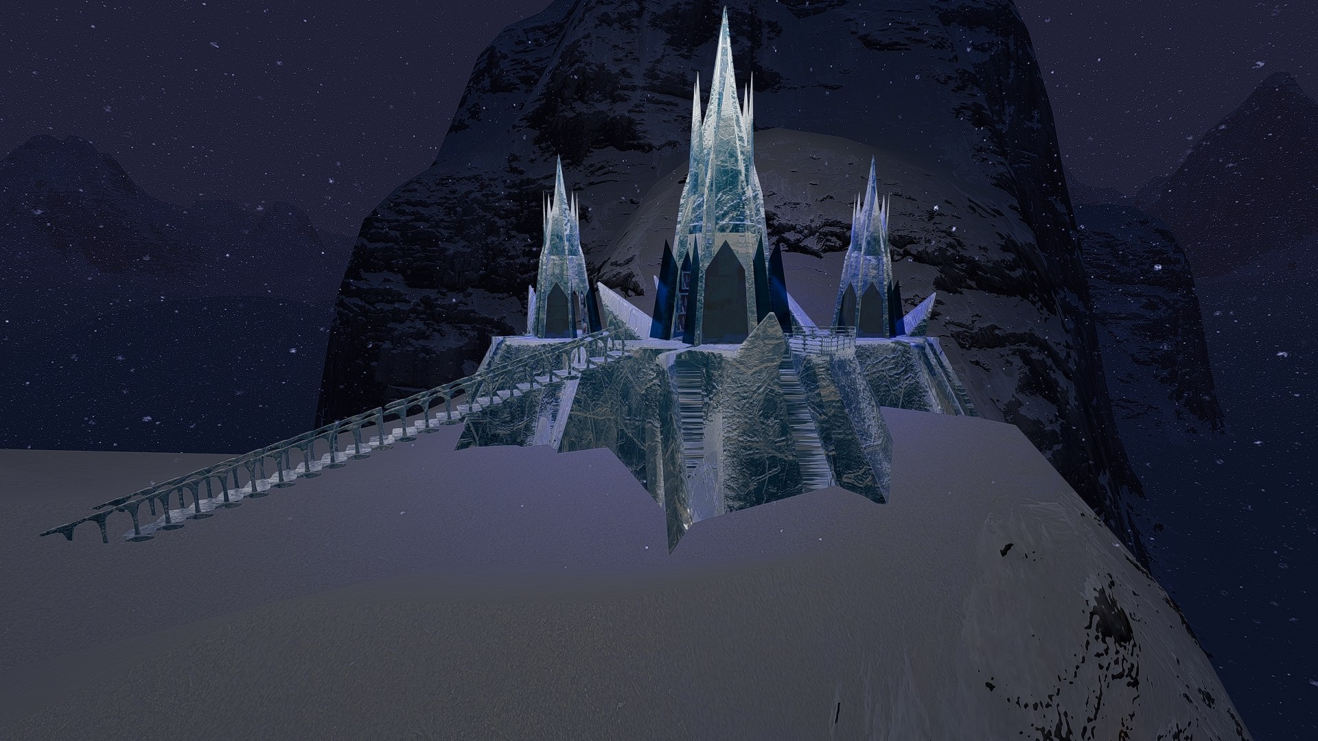 3D ICE CASTLE Model - TurboSquid 1934333