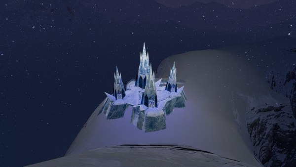 3D ICE CASTLE model - TurboSquid 1934333