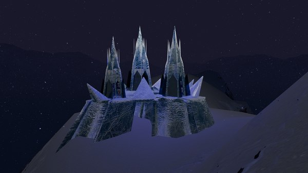 3D ICE CASTLE model - TurboSquid 1934333