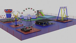 Amusement Park Blender Models for Download | TurboSquid