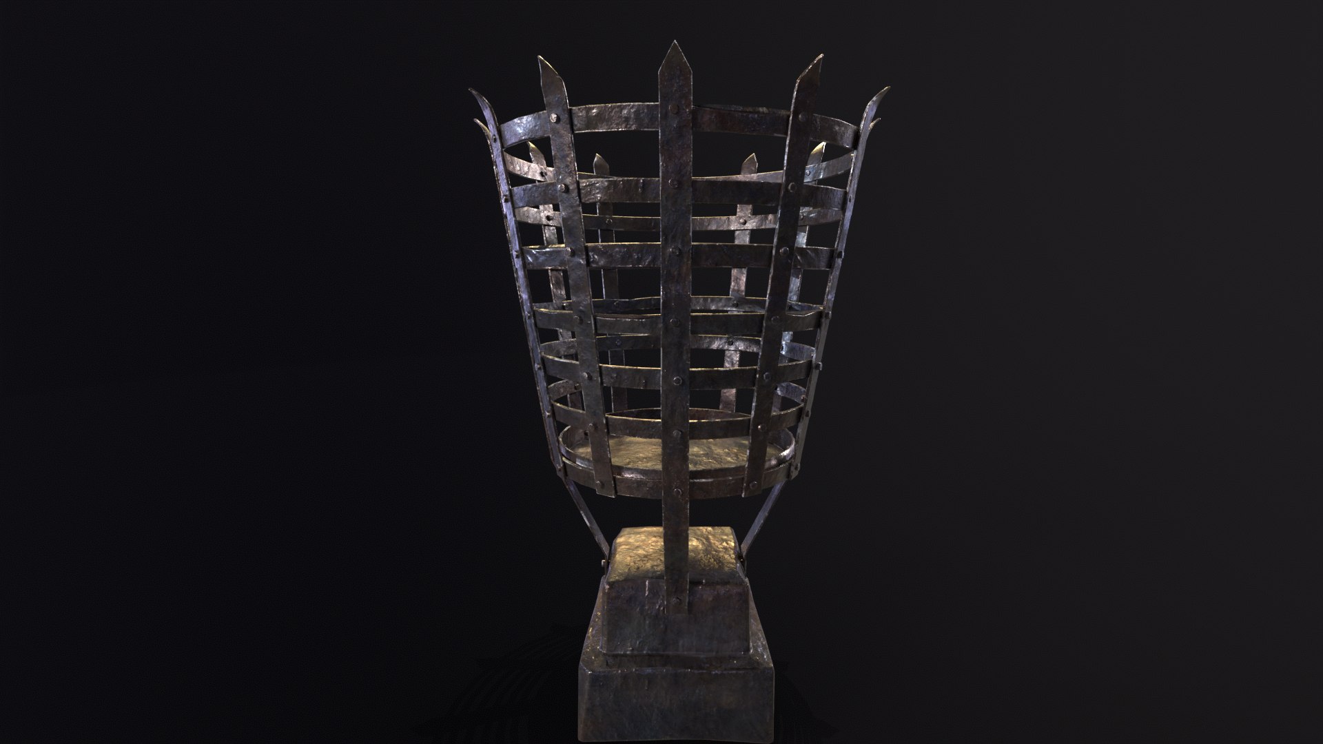 Dungeon Spiked Brazier 3D - TurboSquid 2198296