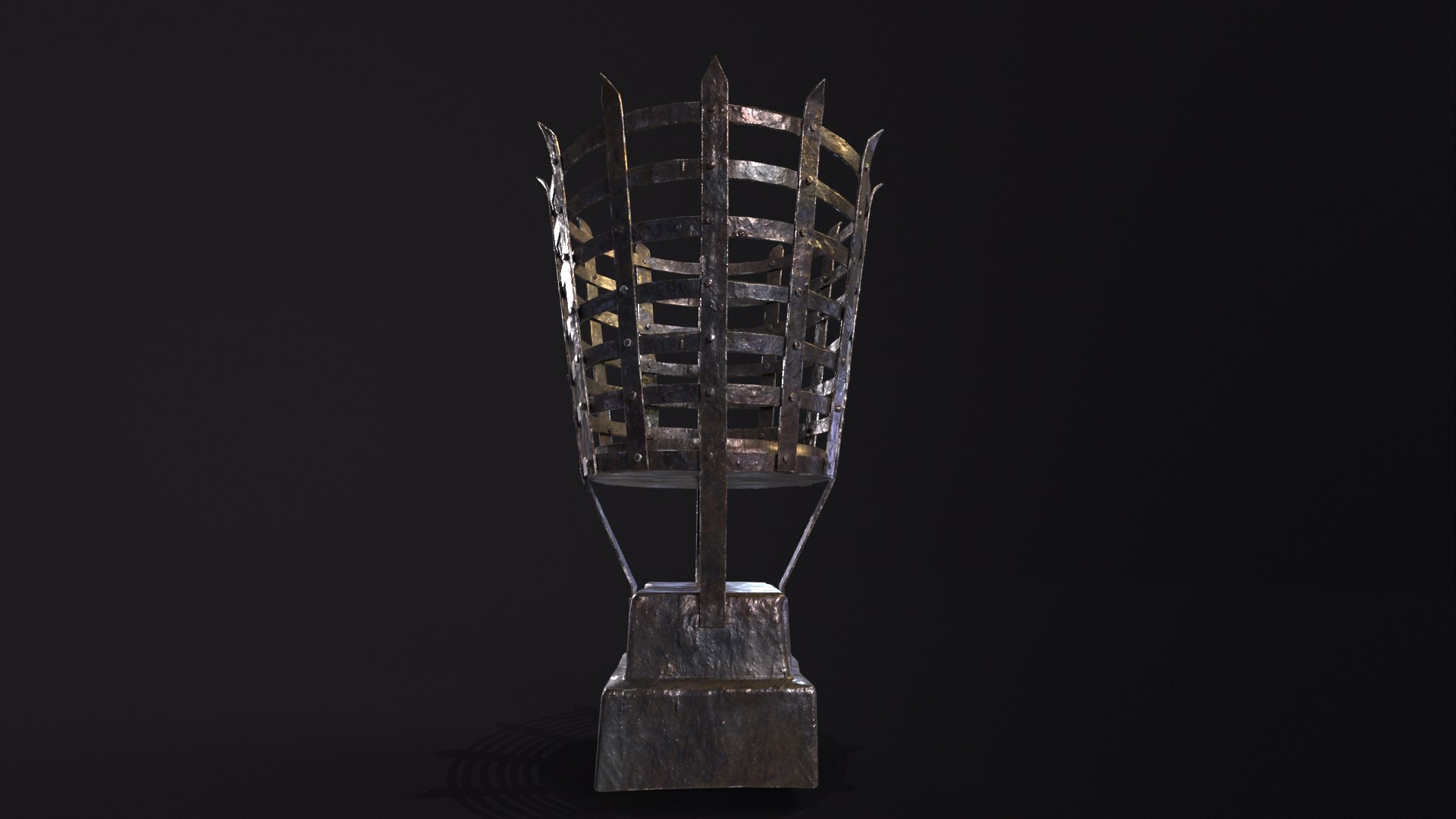 Dungeon Spiked Brazier 3D - TurboSquid 2198296
