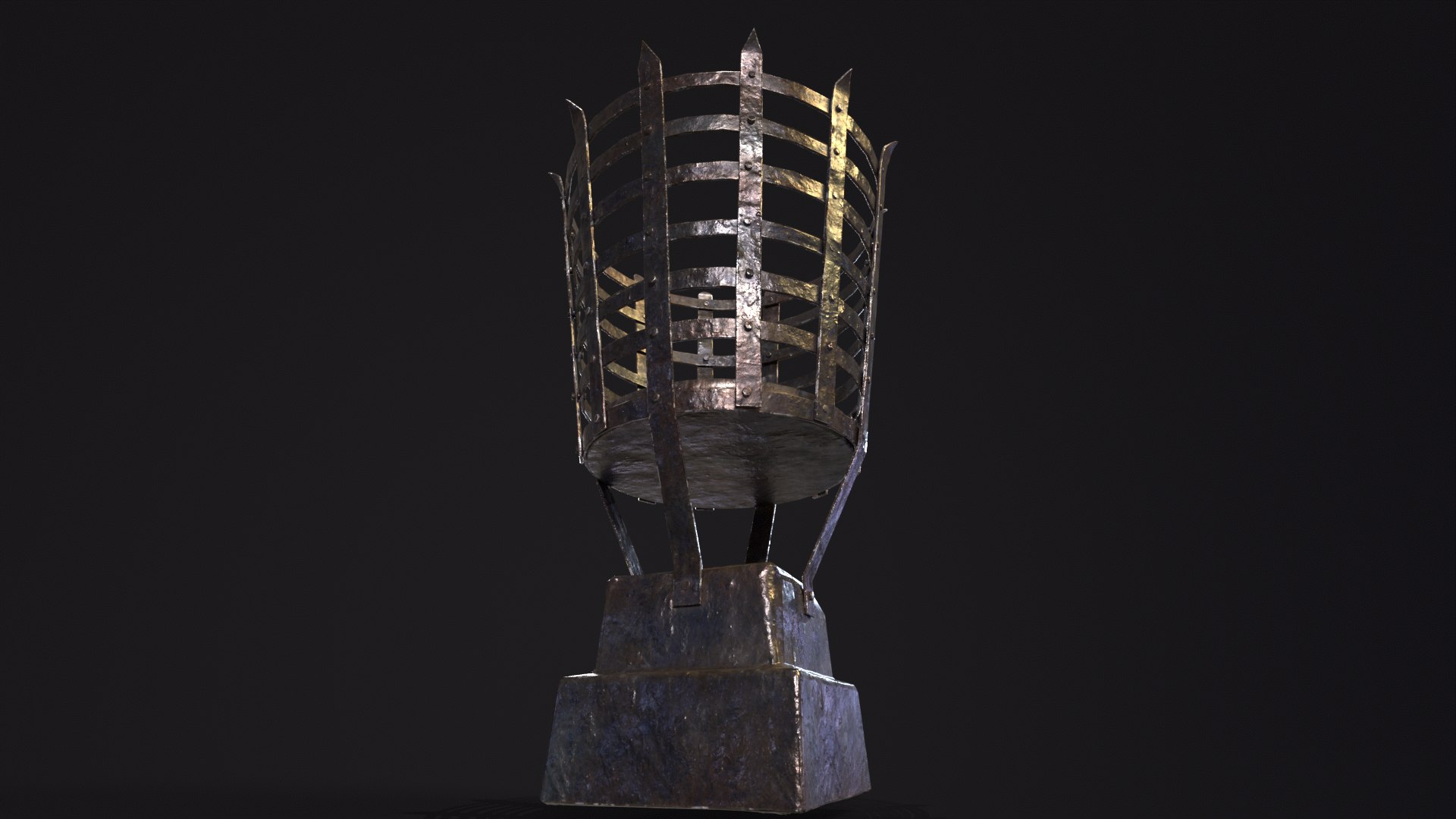 Dungeon Spiked Brazier 3D - TurboSquid 2198296