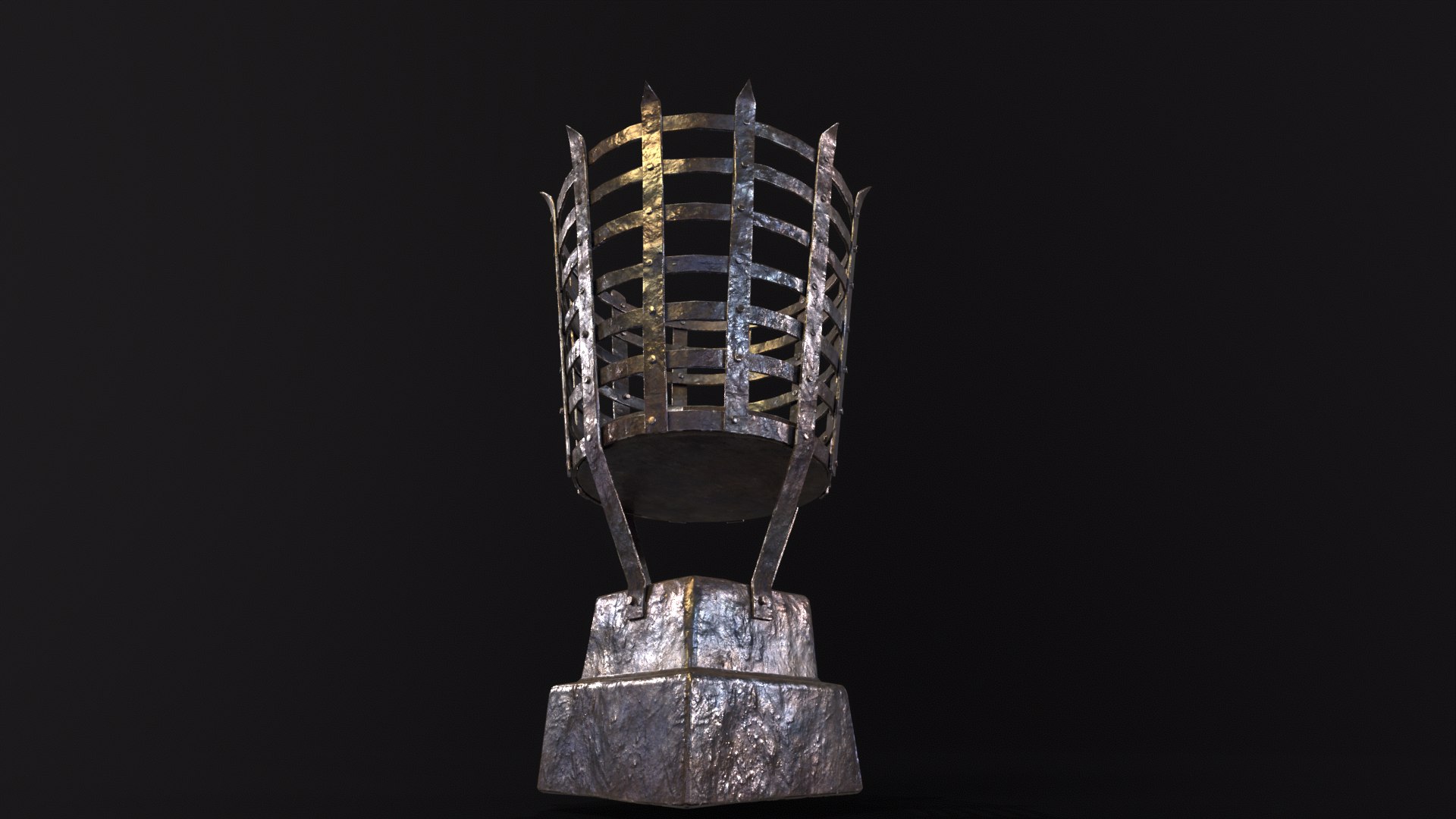 Dungeon Spiked Brazier 3D - TurboSquid 2198296