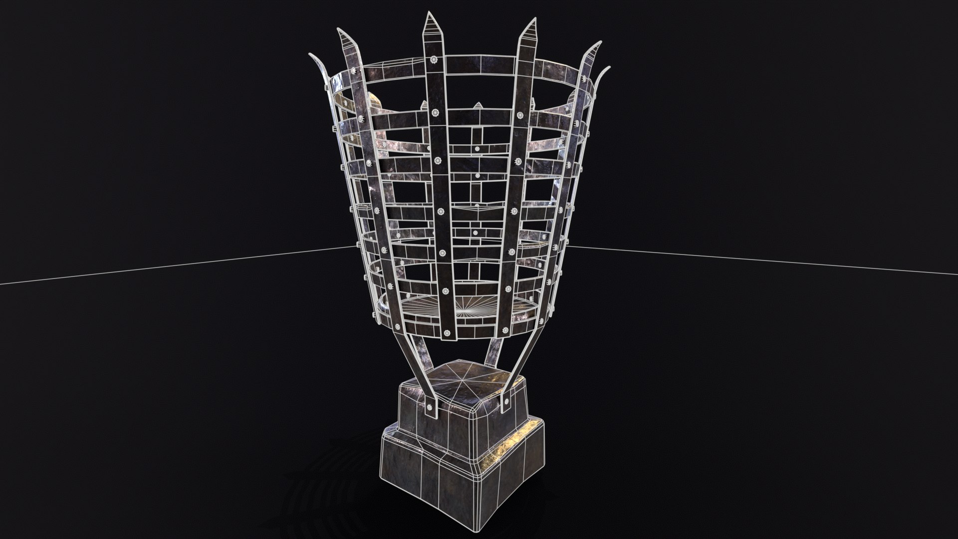 Dungeon Spiked Brazier 3D - TurboSquid 2198296