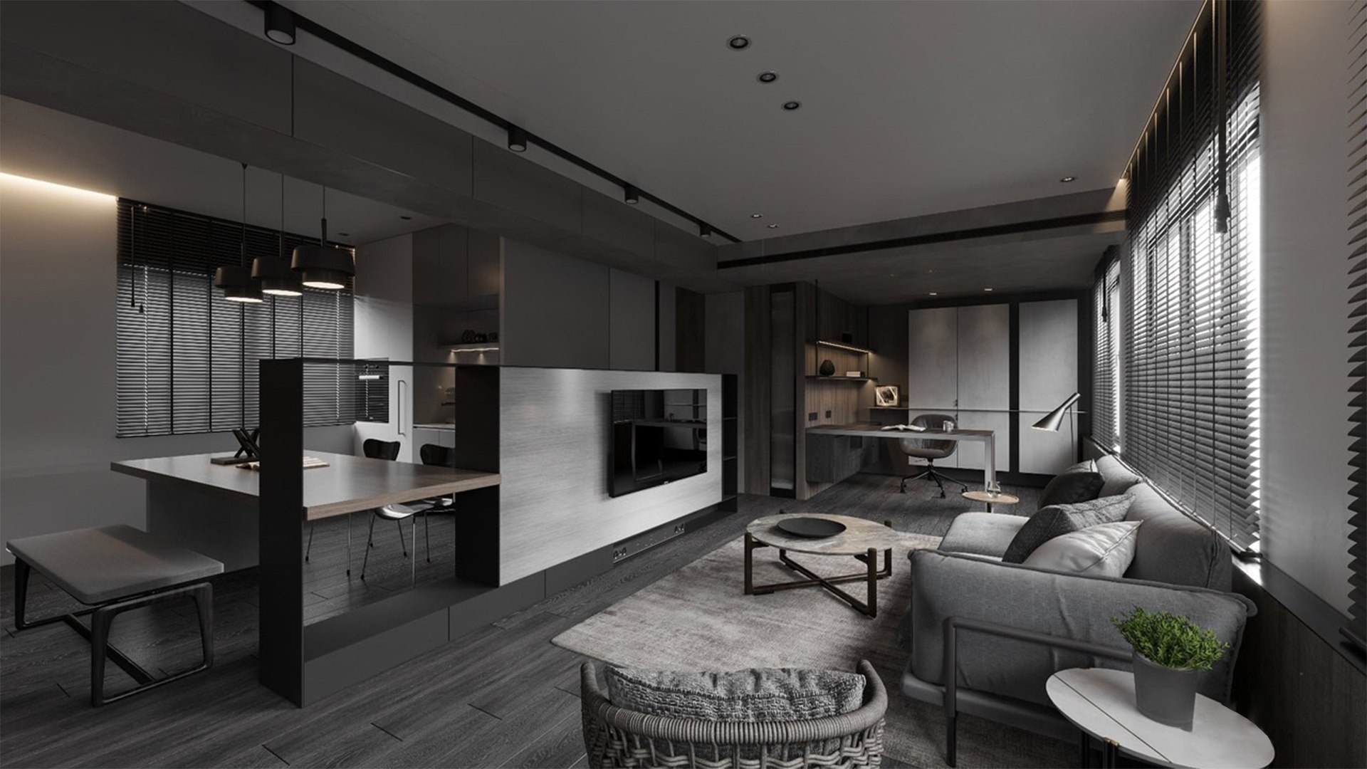 Living Kitchen Office 13 - Maiholuxury - MAX FBX OBJ SKP Simlab Collada ...