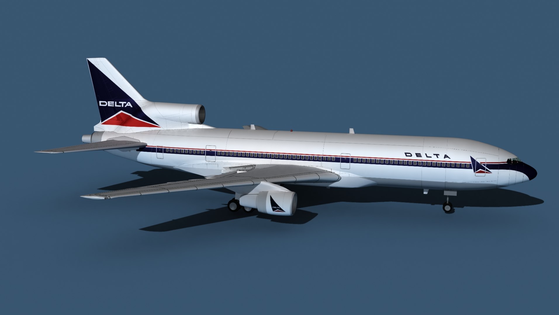 Lockheed L-1011-50 Delta 3D Model - TurboSquid 1921583
