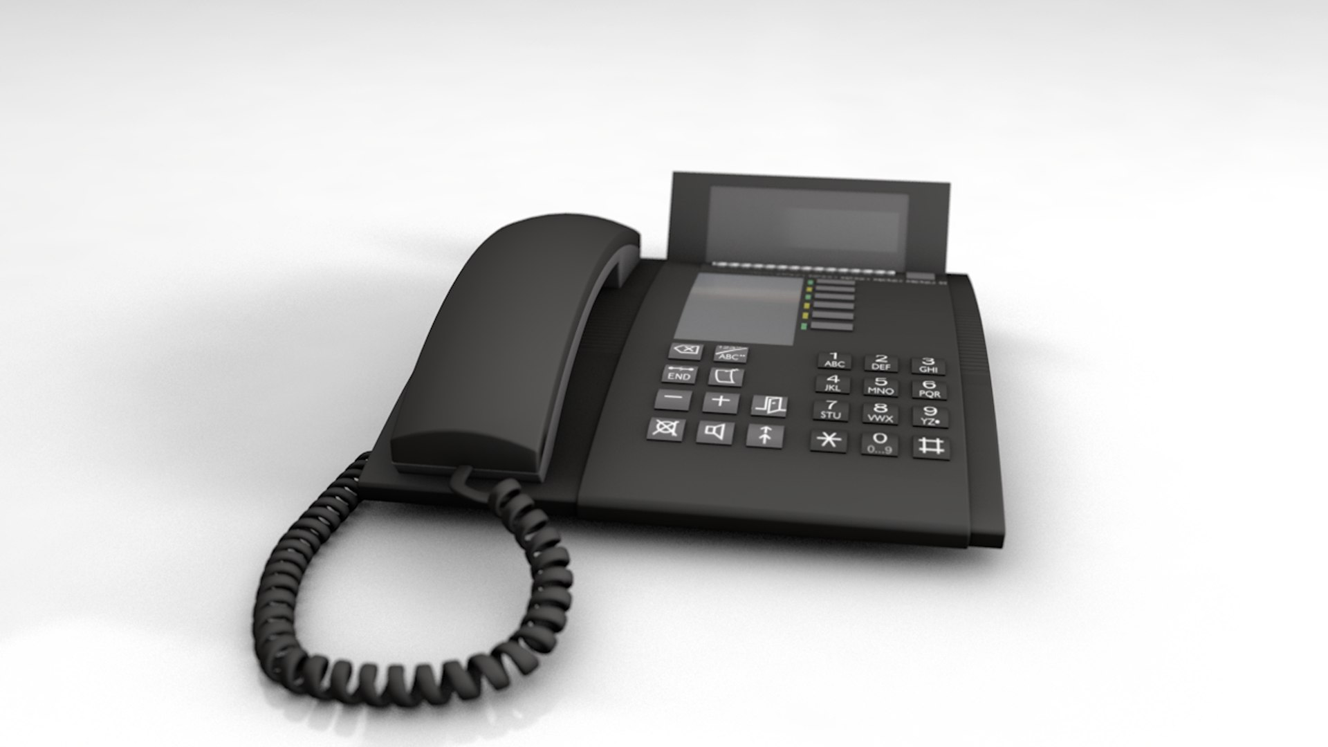 3D Corded Telephone Answering Machine - TurboSquid 1370792