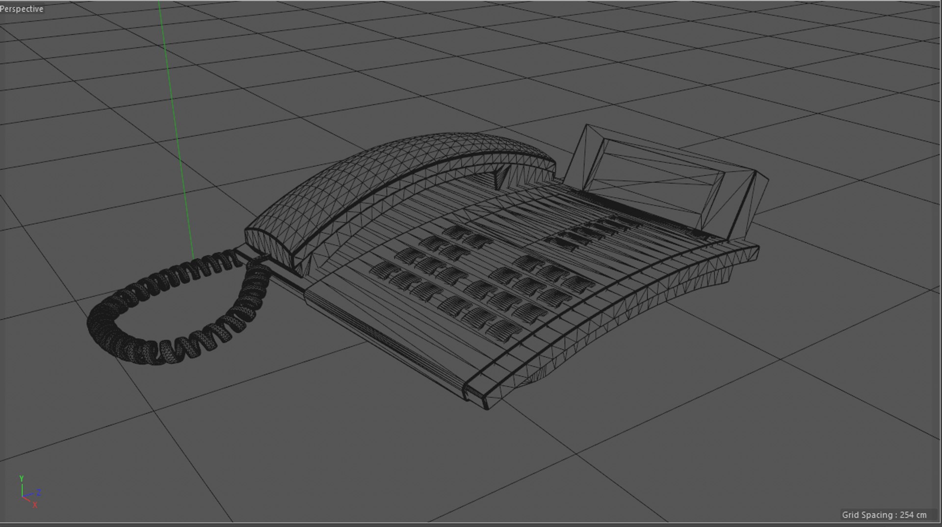 3D Corded Telephone Answering Machine - TurboSquid 1370792