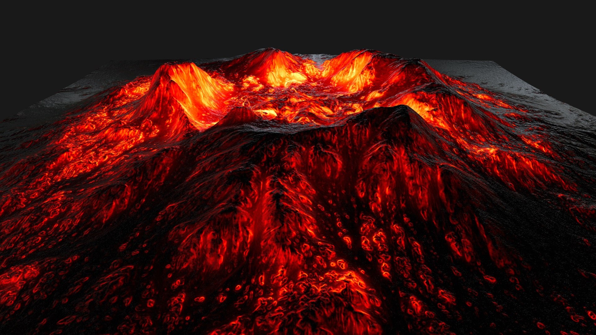 Volcano 3D Model - TurboSquid 1161302