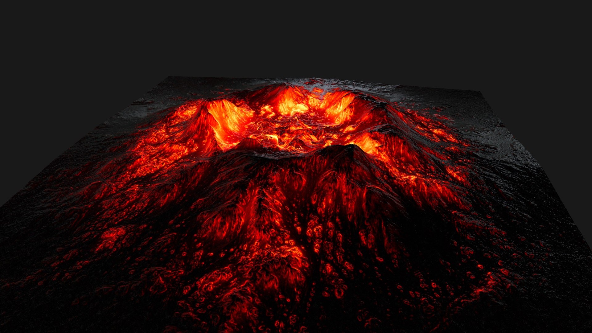 Volcano 3D Model - TurboSquid 1161302