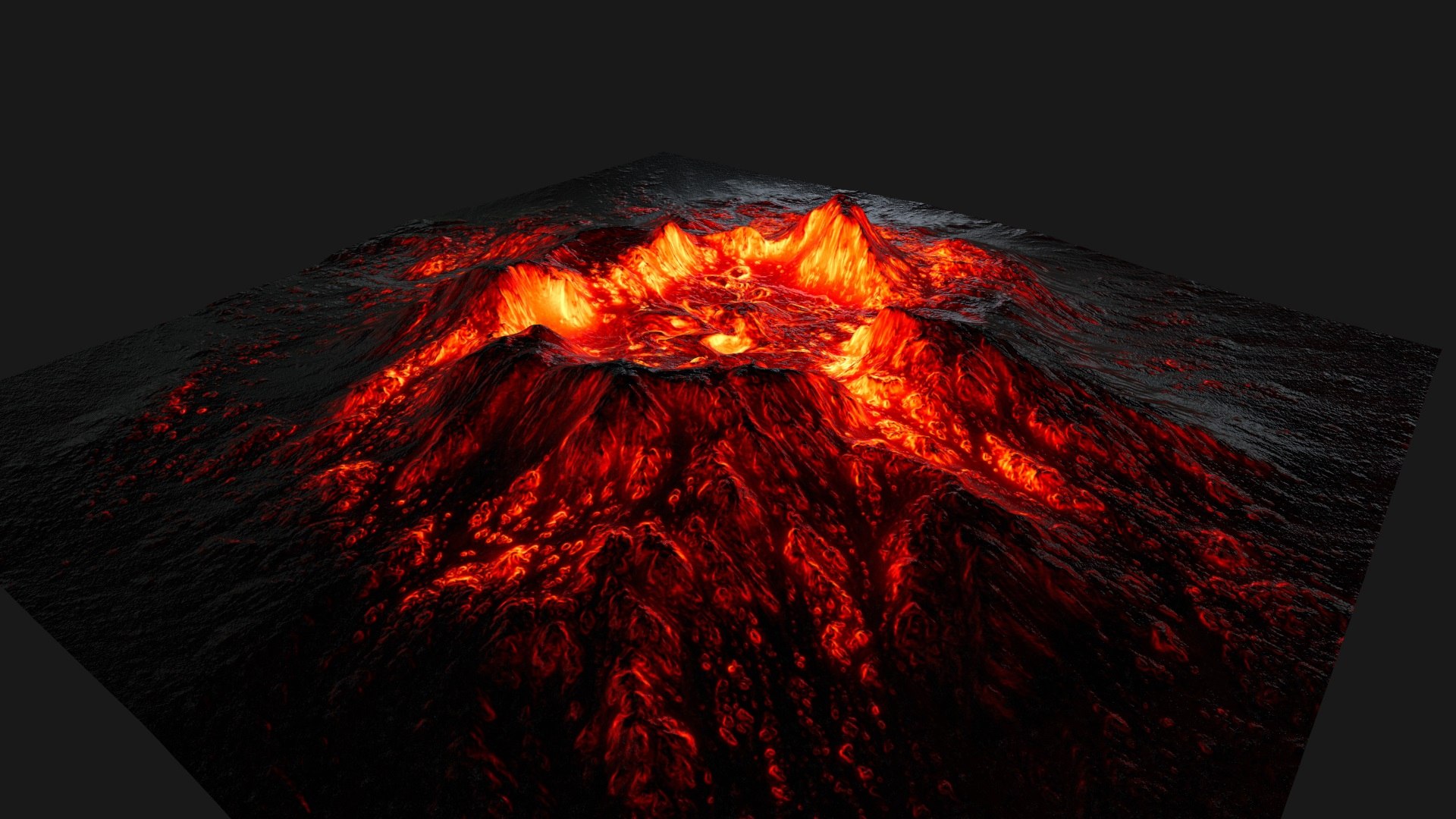 Volcano 3D Model - TurboSquid 1161302