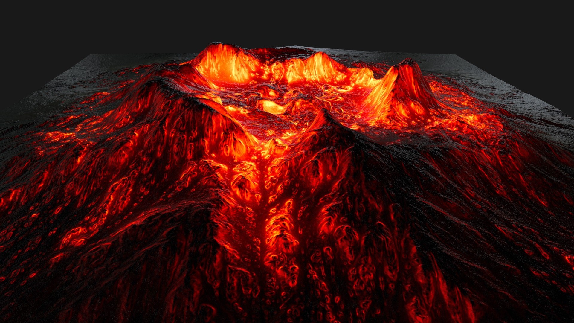 Volcano 3D Model - TurboSquid 1161302