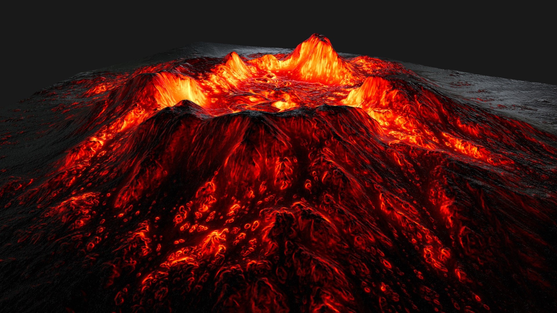 Volcano 3D Model - TurboSquid 1161302