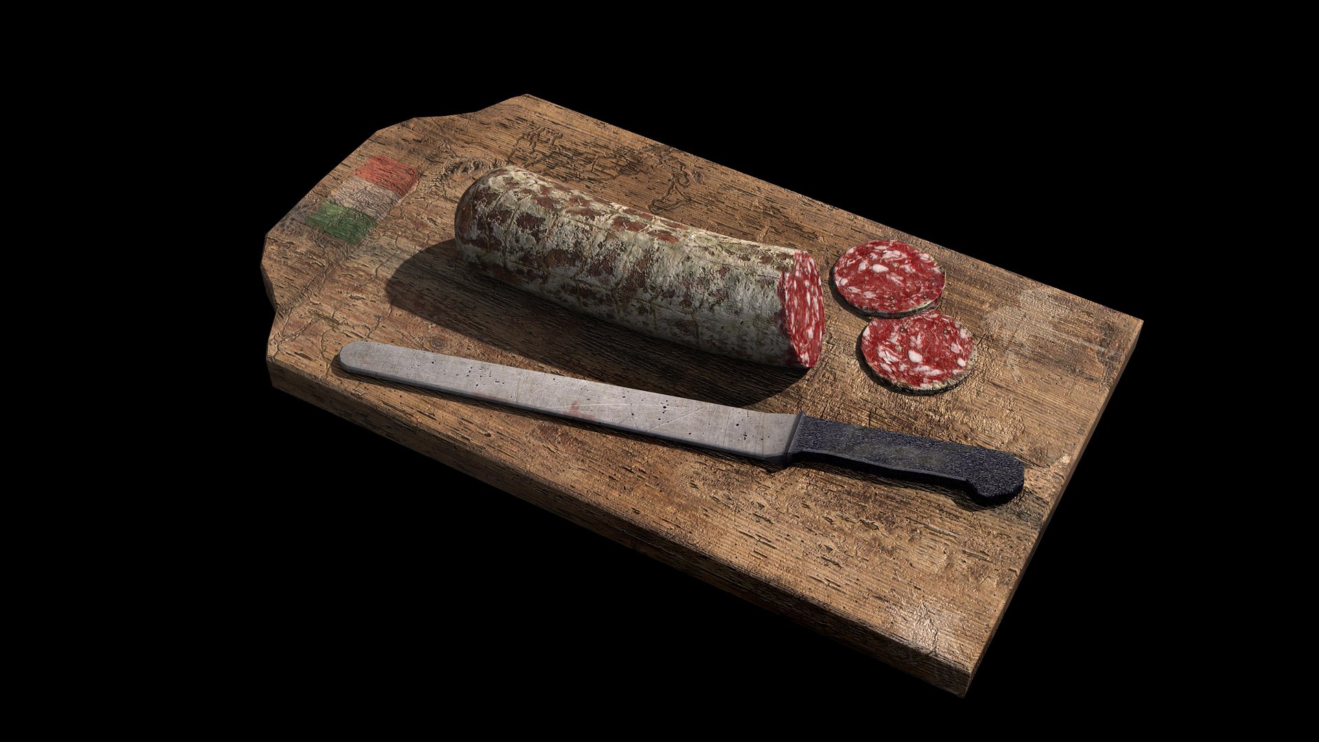 3D Italian Salami Game Ready Model - TurboSquid 2038960