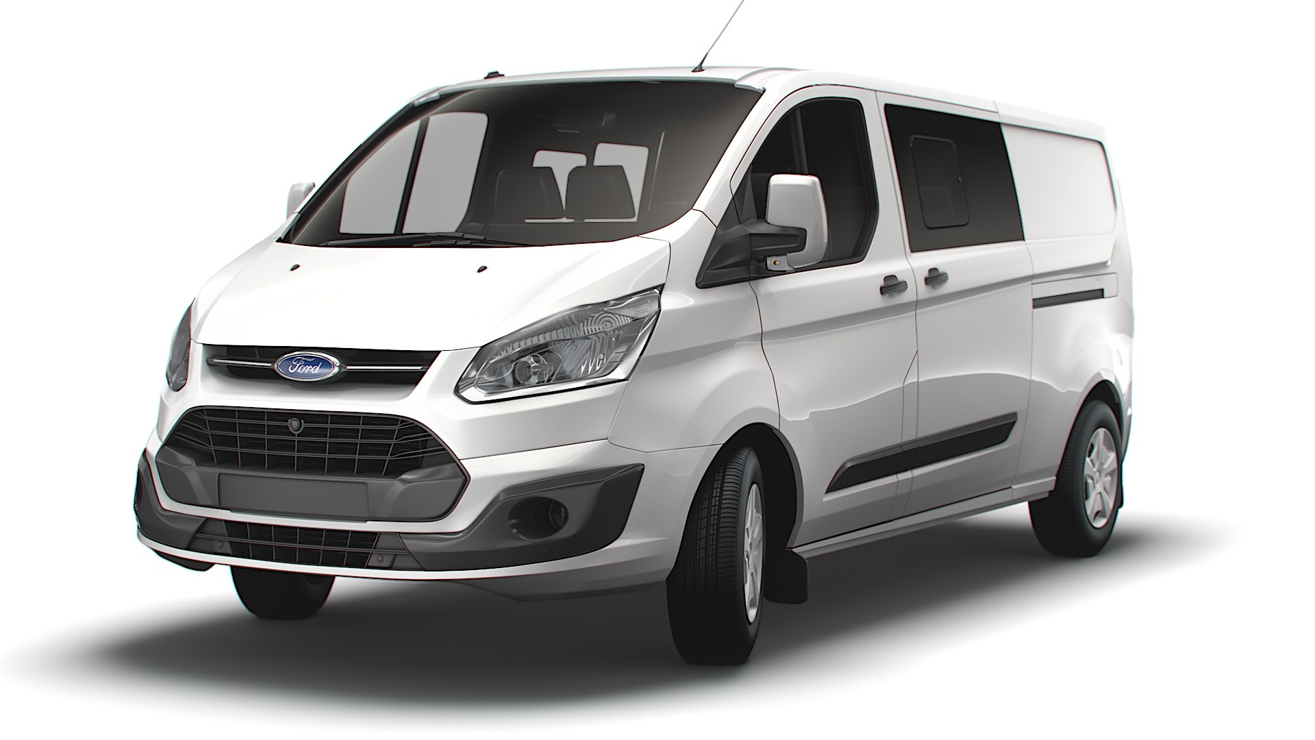 Ford Transit Custom L2H1 DC IV201 3D Model - TurboSquid 2042360